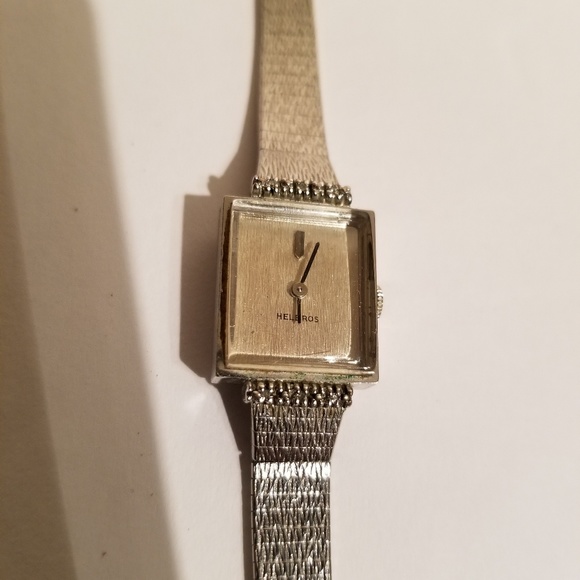 Helbros | Accessories | Ladies 7 Jewels Helbros Diamond Bezel Watch ...